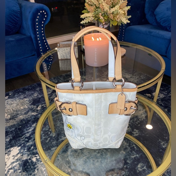 Coach | Bags | Coach Signature Bumble Bee Bag Includes Authentication ...